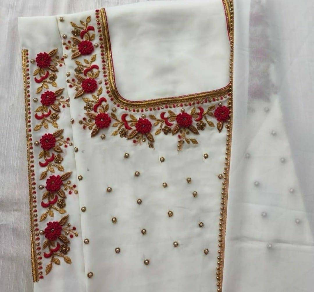 Hand Embroidery Designs For Salwar Kameez