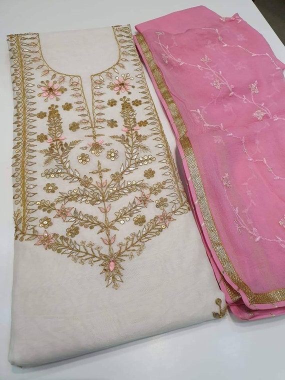 Hand Work Embroidery Designs On Neck
