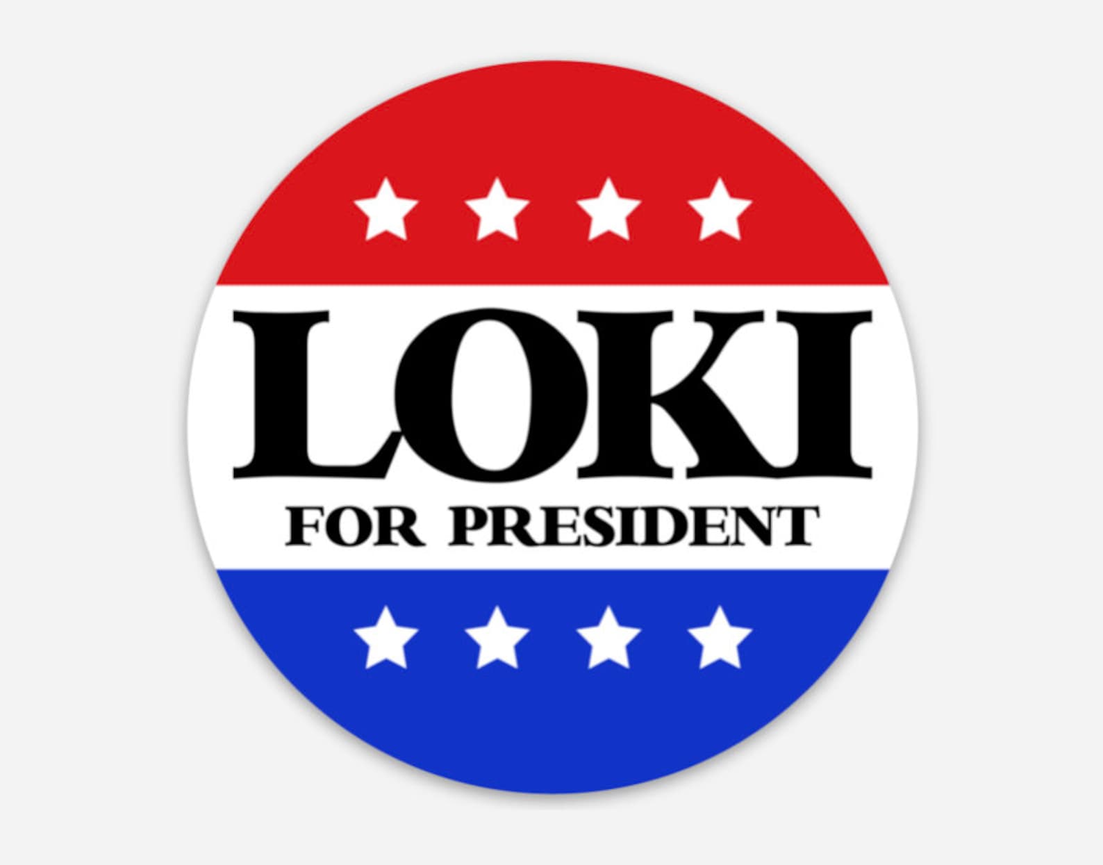 LOKI for PRESIDENT vinyl sticker Tom Hiddleston Thor Time | Etsy