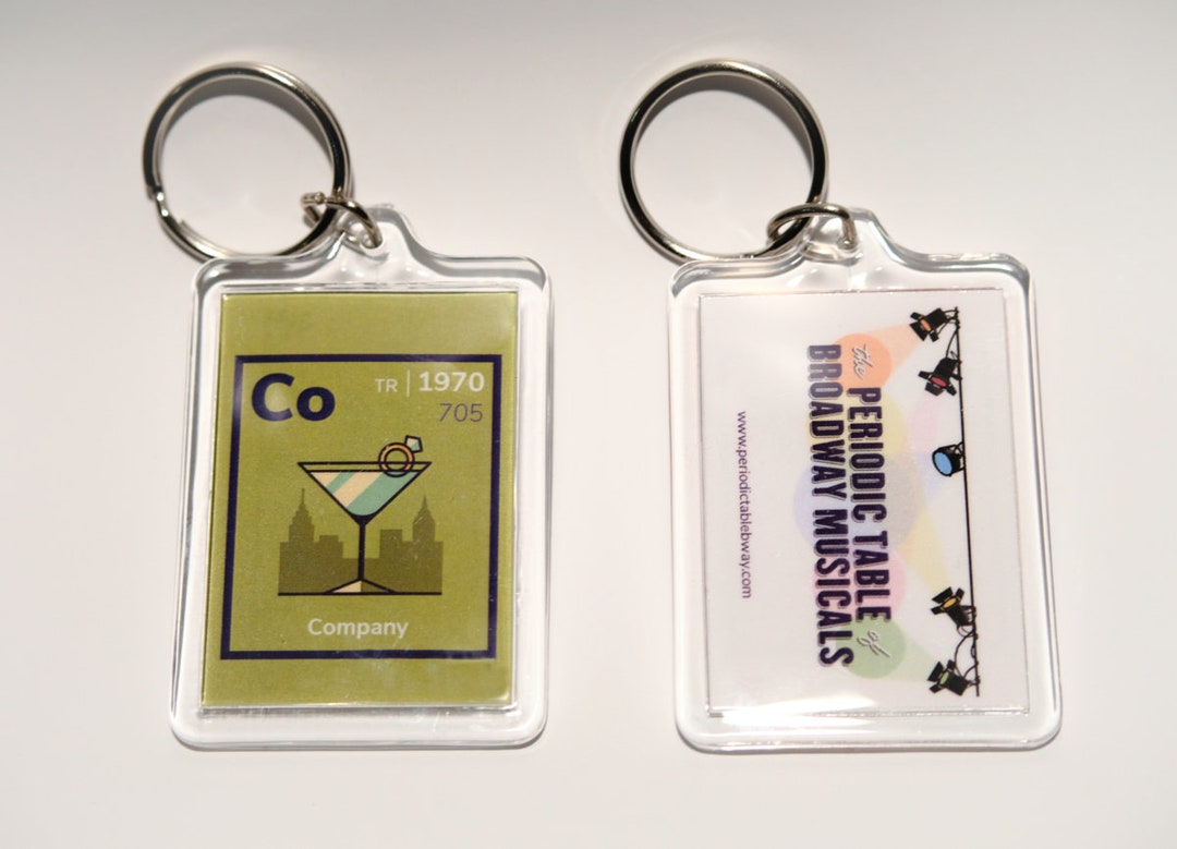 Company Periodic Table Key Chain - Etsy