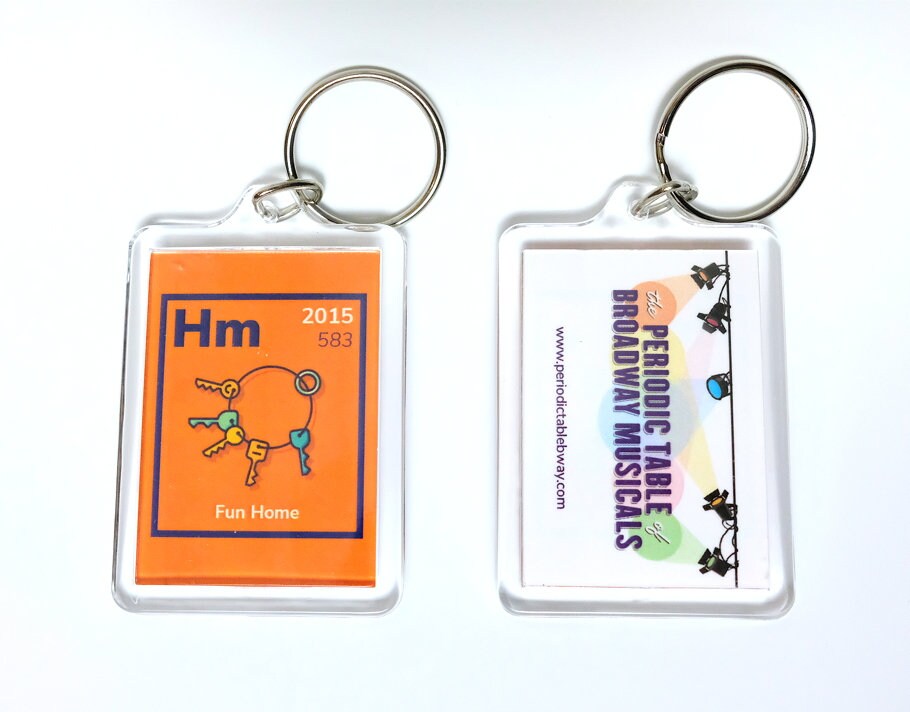 Fun Home Periodic Table Key Chain - Etsy