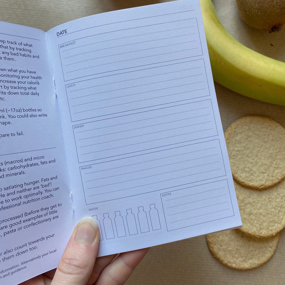 Nutrition Journal Notebook A6 Bullet Journal Food Log for - Etsy