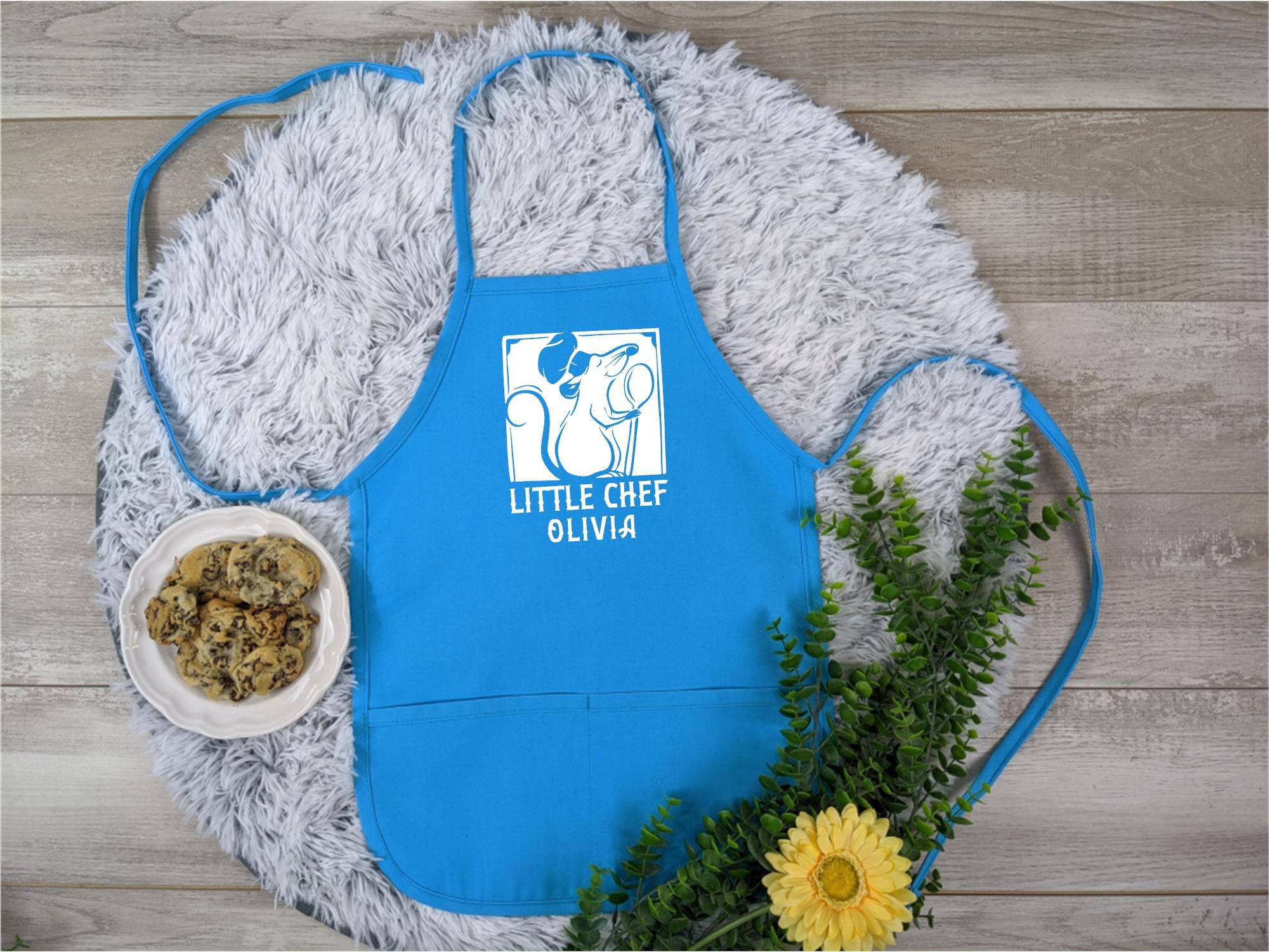 Little Chef Kids Apron, Apron With Pockets, Gifts for Kids, Kids in the ...