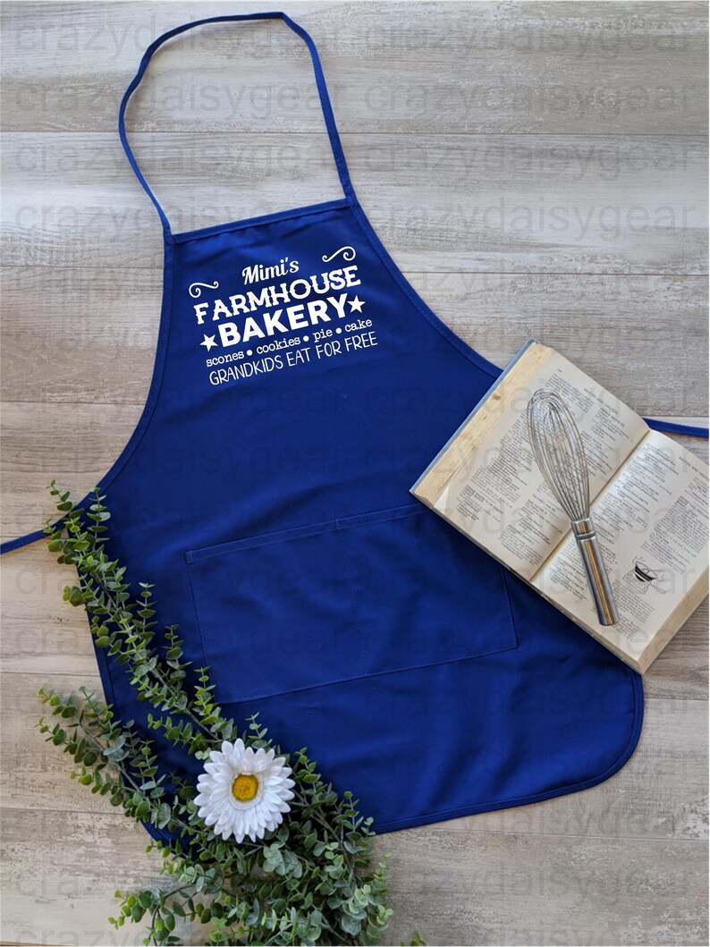 Grandma's Custom Name Farmhouse Bakery Apron, Gifts for Grandma ...