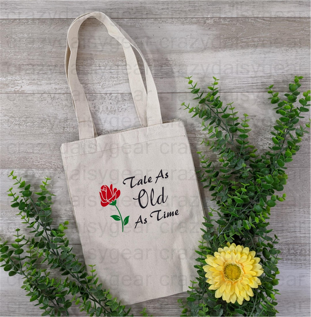 Tale as Old as Time Library Book Canvas Bag Reusable Bag - Etsy