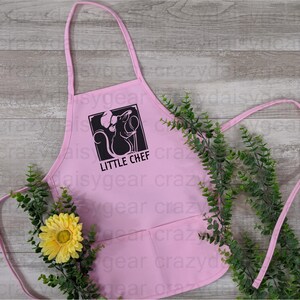 Little Chef Kids Apron, Apron With Pockets, Gifts for Kids, Kids in the ...