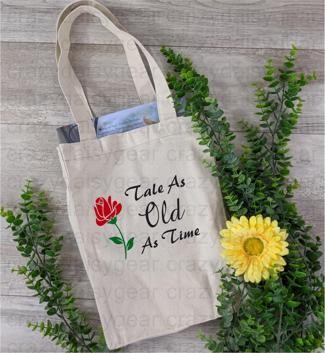 Tale as Old as Time Library Book Canvas Bag Reusable Bag - Etsy