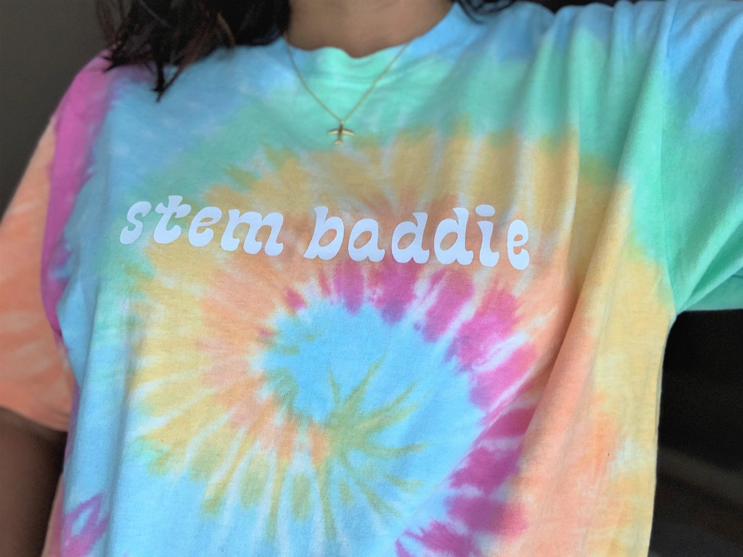 STEM Baddie Pastel Tie-dye T-shirt for Women by Lastemgirl - a Shop for ...