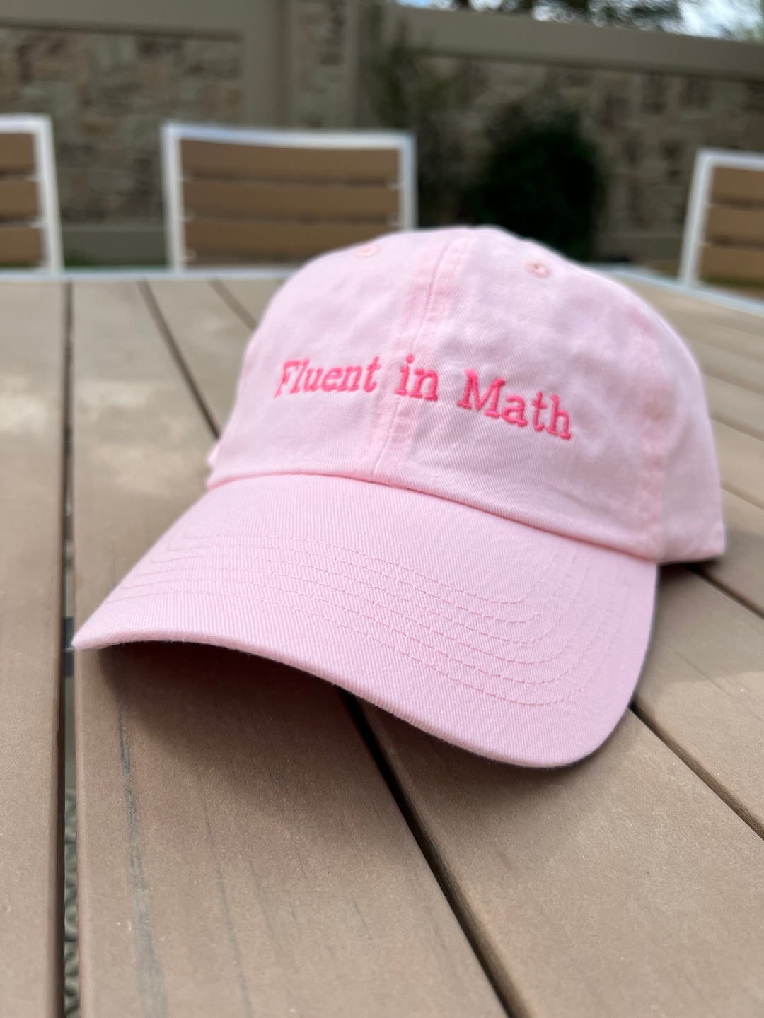 Embroidered Fluent in Math Dad Cap Adjustable Hat | Math Major Teacher ...