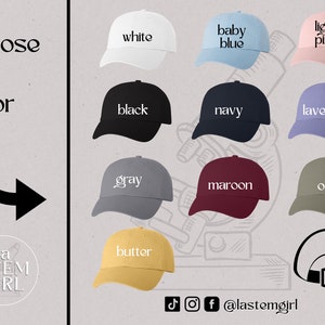 Female Engineer Embroidered Adjustable Hat Cap | Steminist | Christmas ...