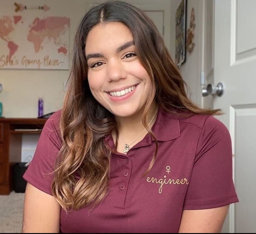 Female Engineer Embroidered Polo for Women in Engineering - Etsy
