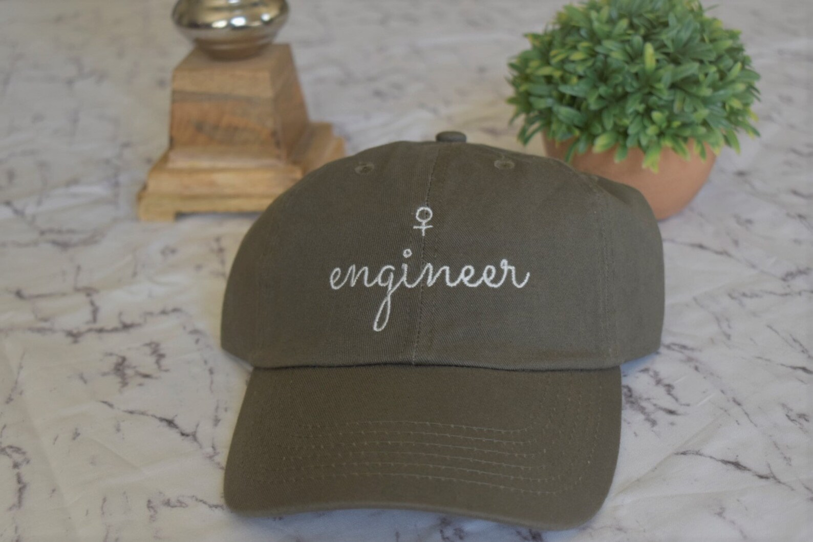 Female Engineer Embroidered Adjustable Hat Cap Steminist - Etsy