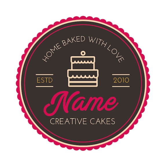 Creative Cakes Logo Creative Cake Logo Vector Art Logo Stock