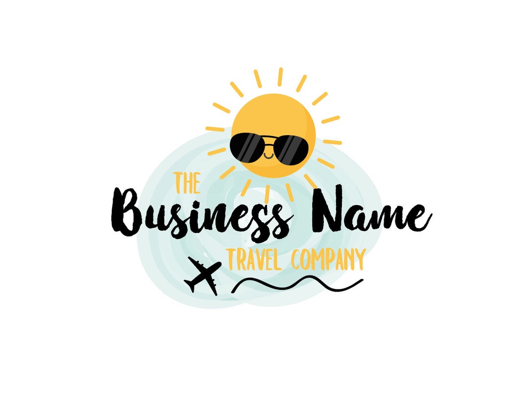 Premade Sunshine Travel Agency Logo: Colorful Business Branding (PDF ...