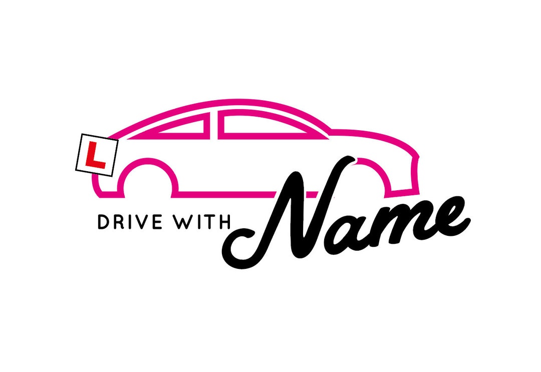 Premade Driving School Logo: Feminine Car Design (digital Files) - Etsy