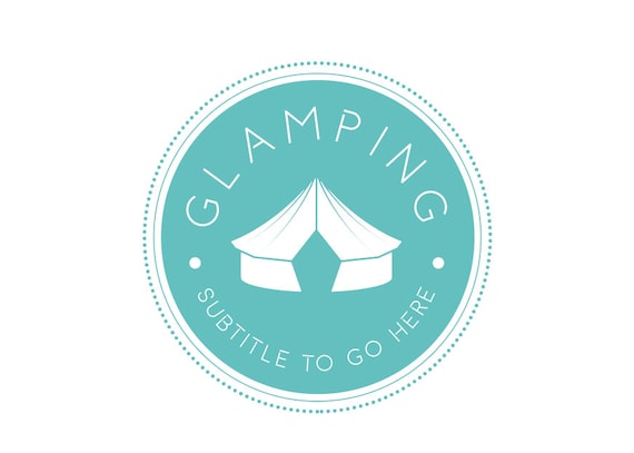 Pre-made Glamping Company Camping Tent Campsite Festival Stamp - Etsy