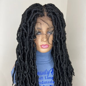 Ready to Ship Messy Nu Locs Fauxlocs Faux Messy Locs Dreadlock Wig ...