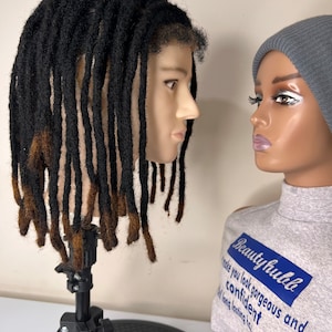 Male Toupee Dreadlock Wig: Braided Human Hair Lace Wig - Etsy