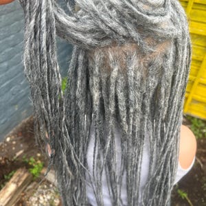 Ready to Ship Salt and Pepper Grey-like Lisa Bonnet Locks Dreadlocks ...