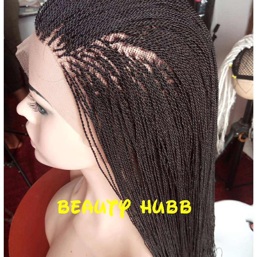 Micro Braids Micro Braid Wig Wig for Black Women Braid - Etsy