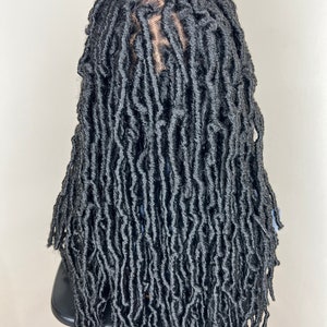 30 Inch Messy Locs Faux Locs Full Lace Wig Dreadlocks - Etsy