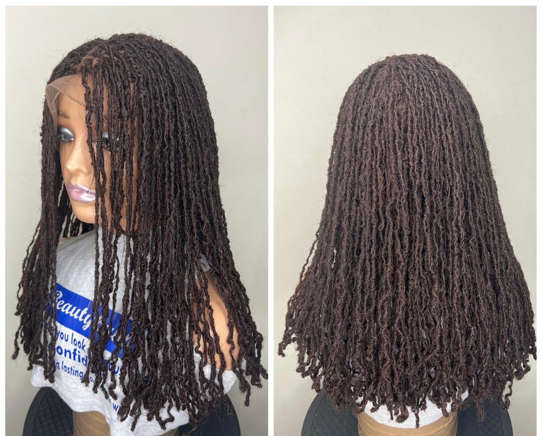 Full Lace Short Sister Locks Dreadlocks Wig Braided Wigs - Etsy