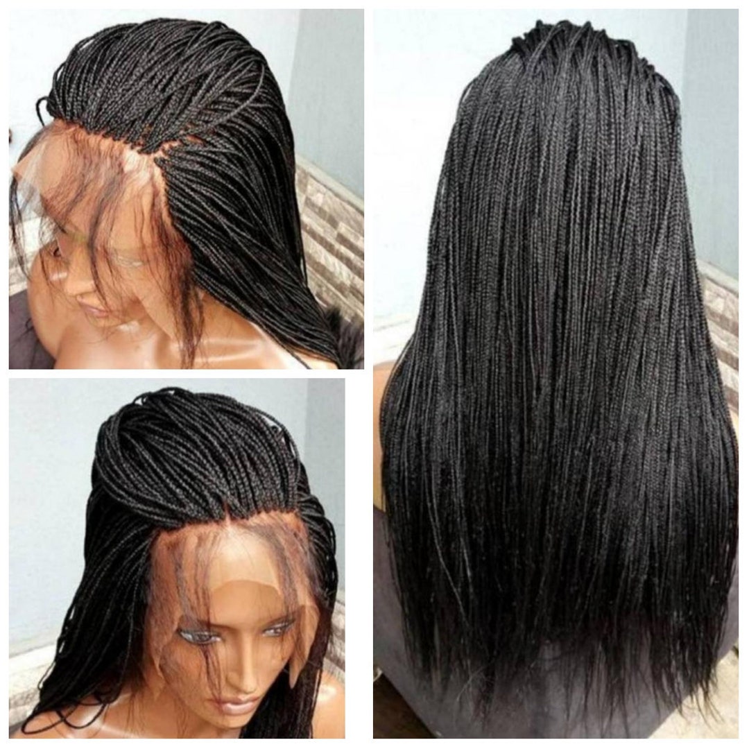 Micro Braids, Micro Box Braid Wig for Black Women Braided Wig, Braids ...