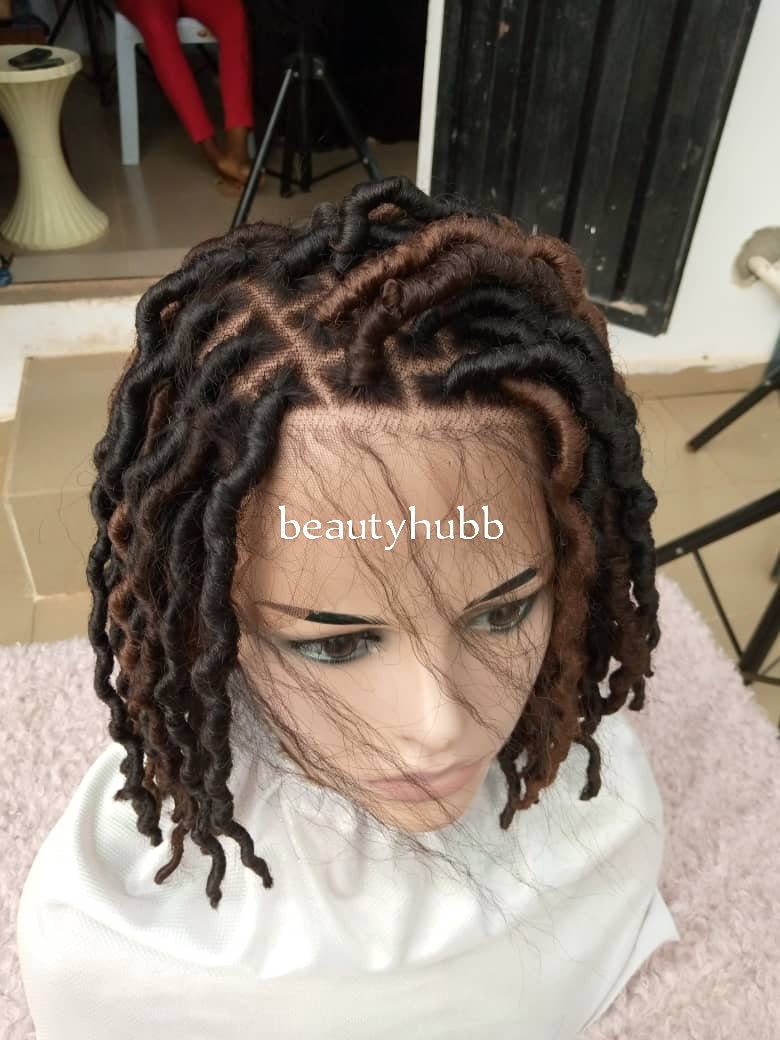 Full Lace Wig Messy Locs Dreadlocks Fauxlocs Faux Dreadlock - Etsy