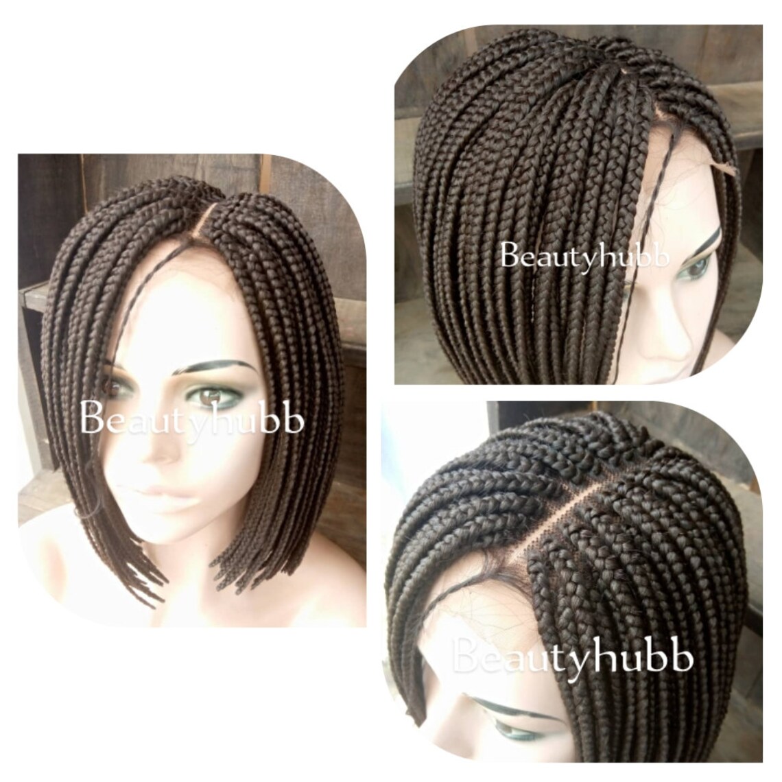 Short Bob Box Braid Wig for Black Women Braided Wigs Braids - Etsy