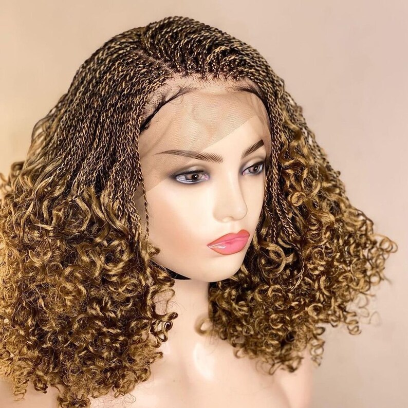 Short Micro Box Braid Wig Braid Wig for Black Women Wigs | Etsy