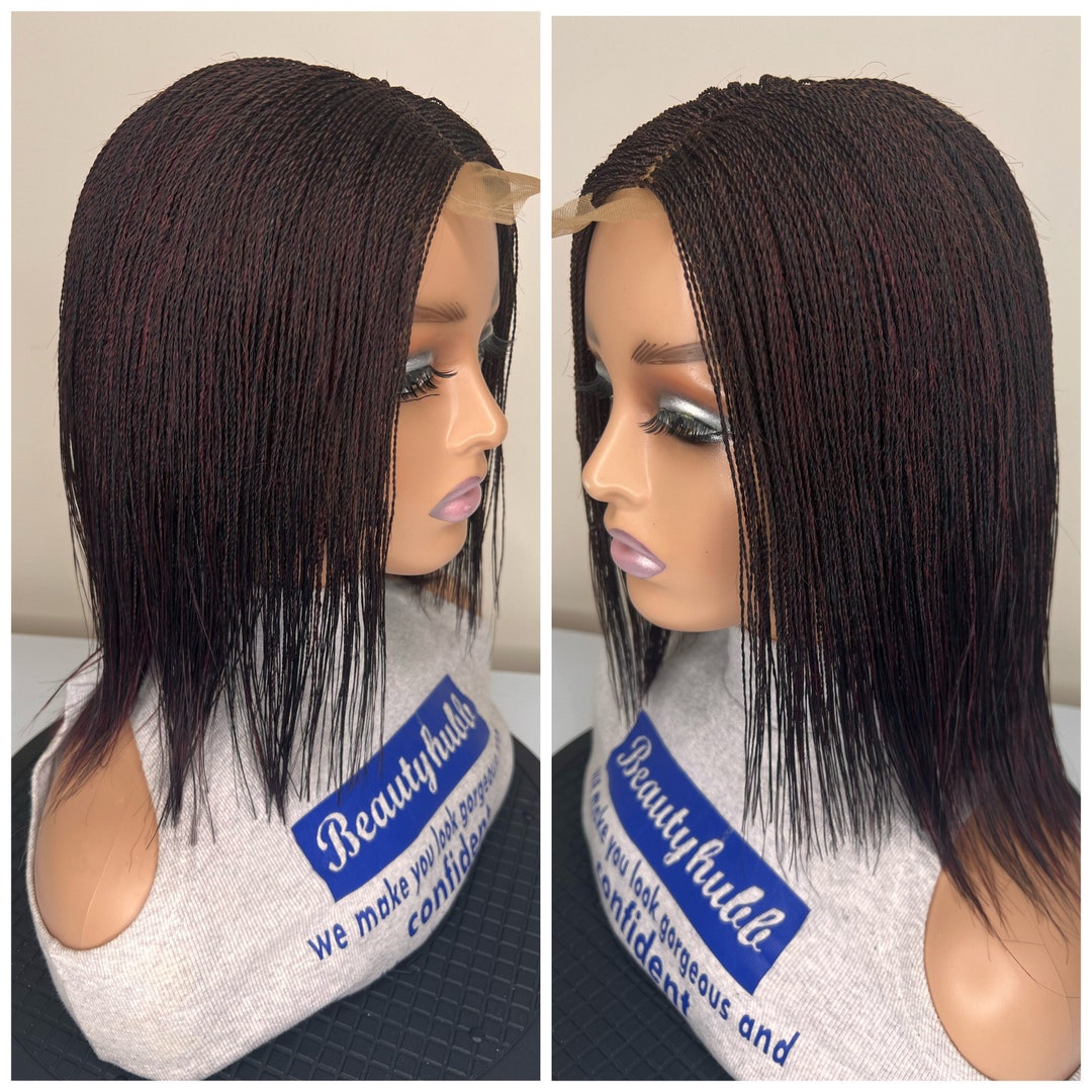 Feathers Micro Braids, Micro Braid Wig, Wig for Black Women, Lace ...