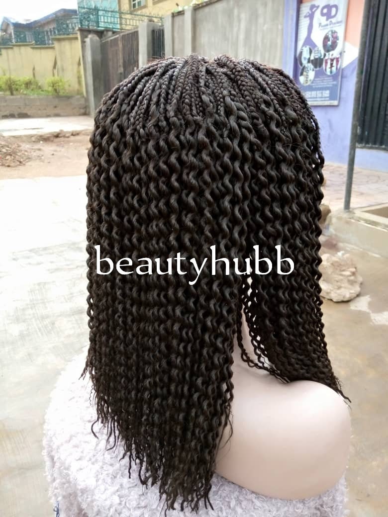 Short Box Braid Spring Wig Watermelon Braids Lace Closure Etsy