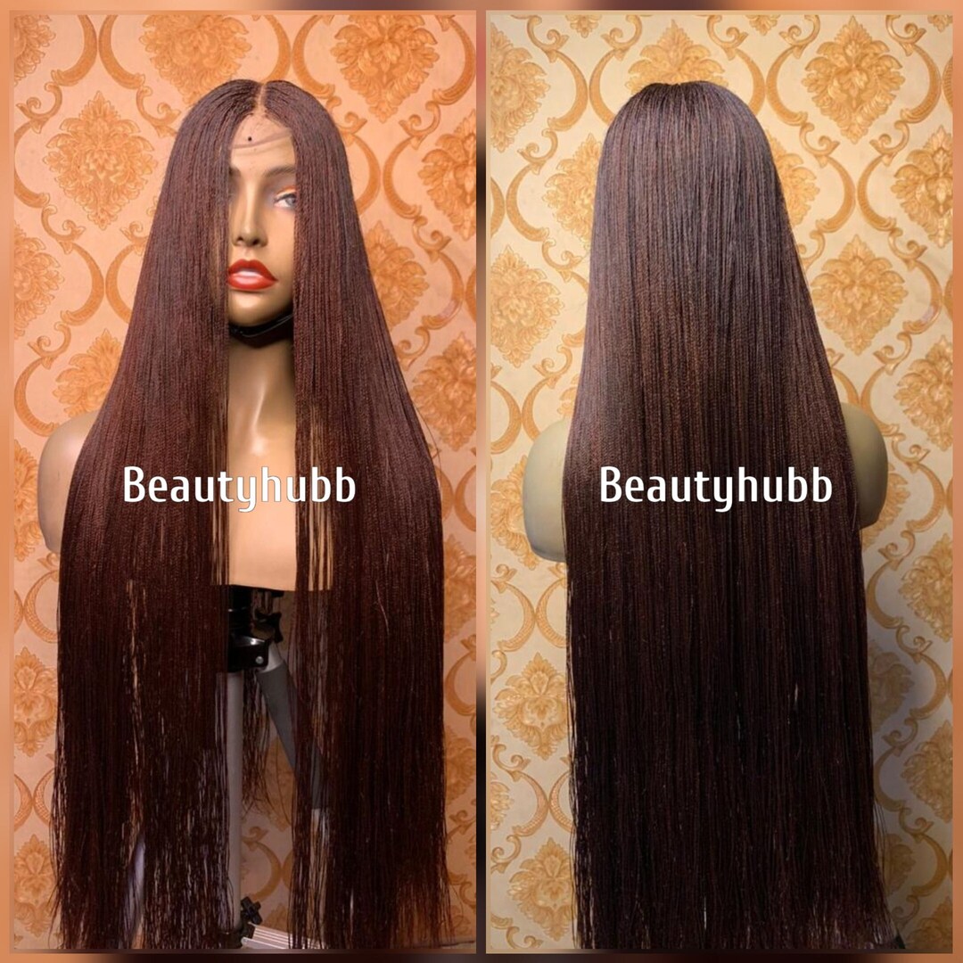 Ready to Wear 2x6 Nano Micro Braids, Micro Braid Wig, Wig for Black ...