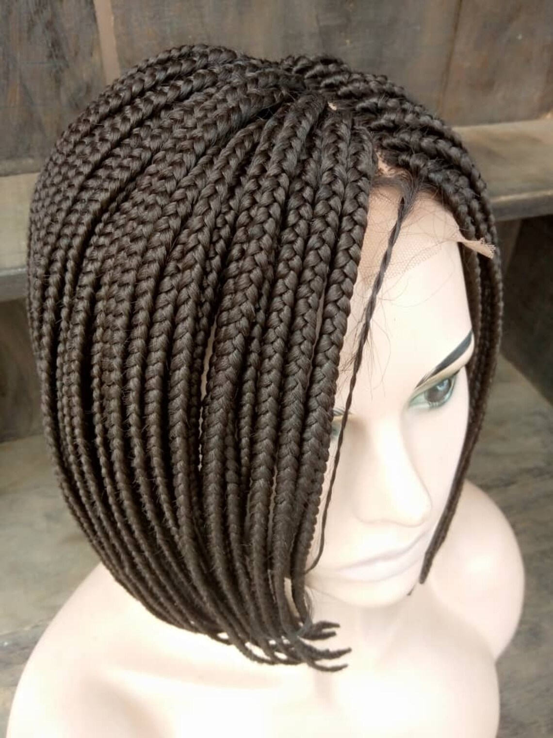 Short Bob Box Braid Wig for Black Women Braided Wigs Braids - Etsy