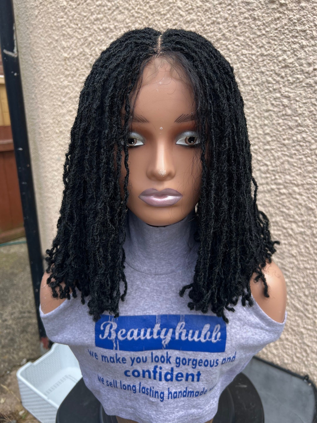 Ready to Ship Full Lace Wigs Short Sister Locks Dreadlocks Wig Braided ...