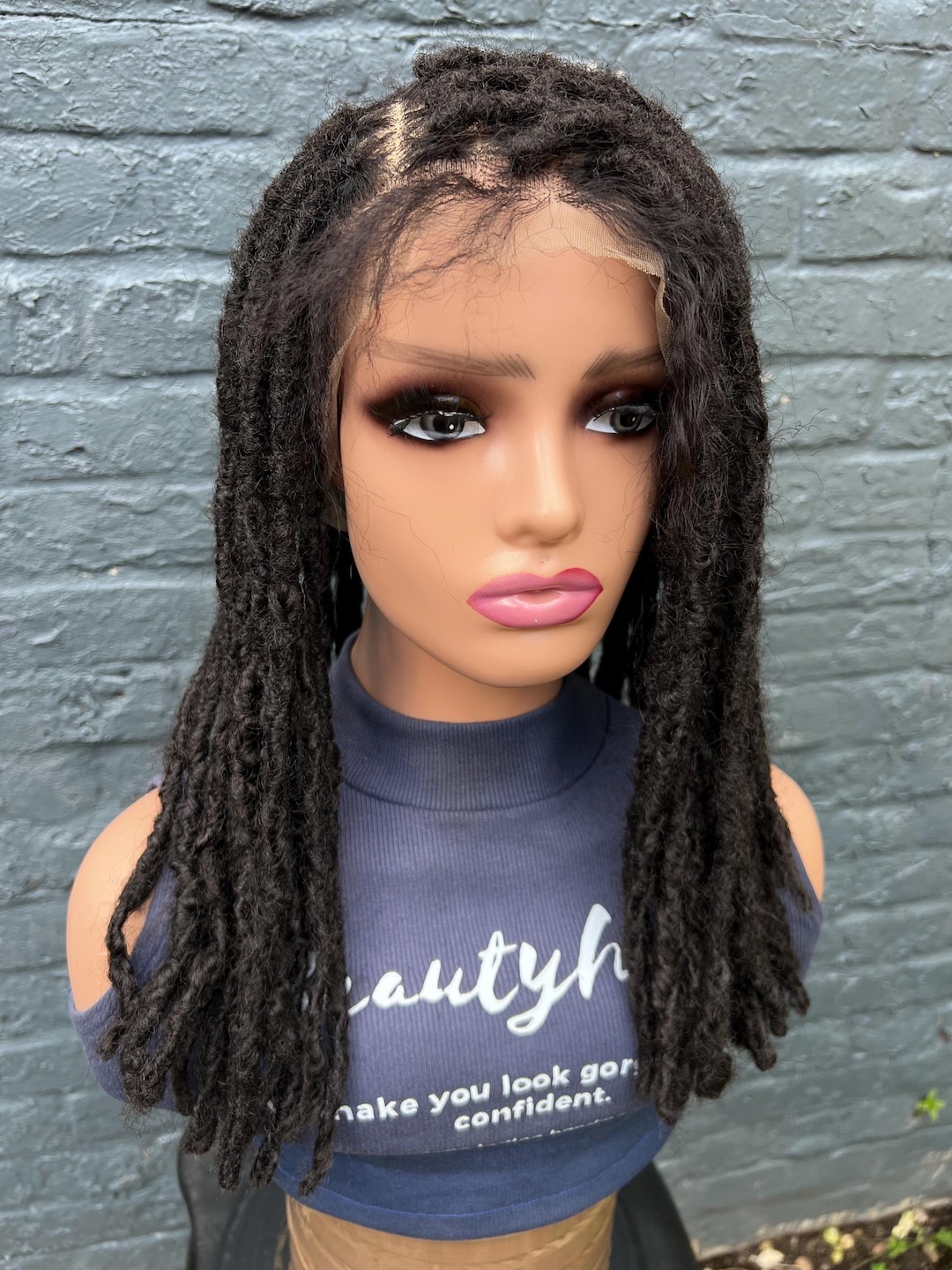 Ready to Ship Color 2 Medium Locs Locs Dreadlock Wig Wig, Braids Wig ...
