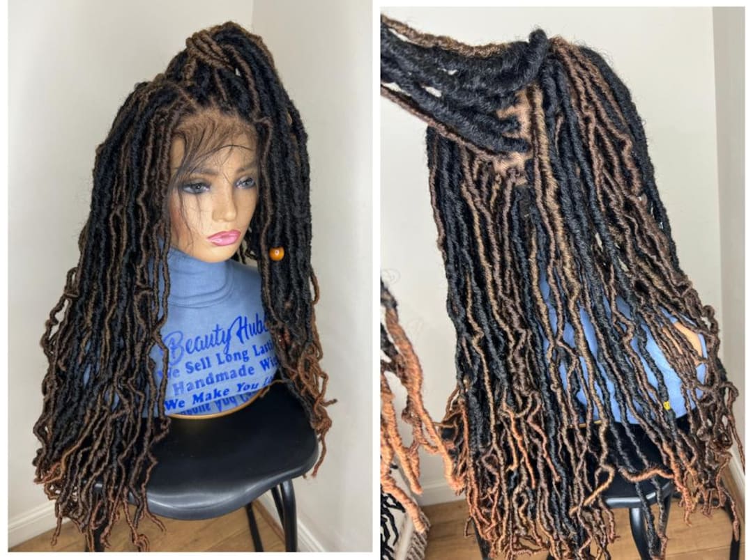 Messy Nu Locs Fauxlocs Faux Messy Locs Dreadlock Wig Braided Wigs ...