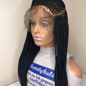 Ready to Ship Cornrows Box Braid Wig for Black Women Braided Wigs ...