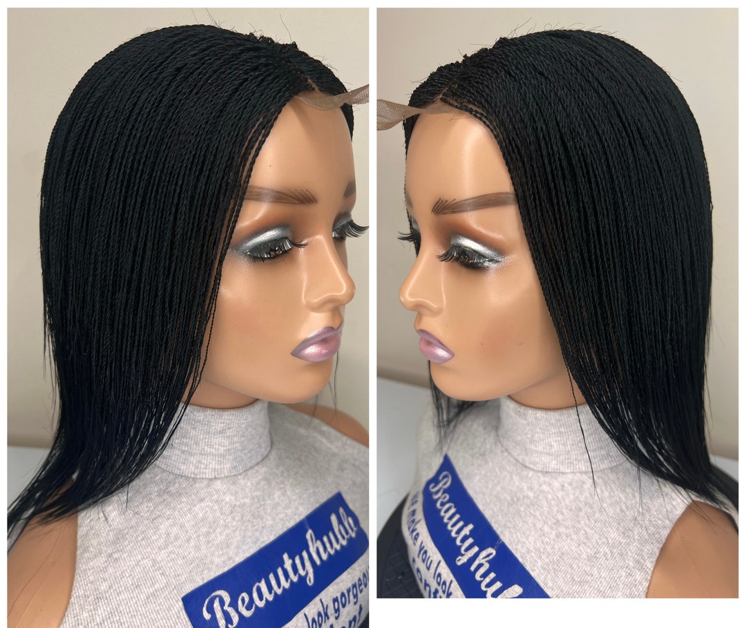 Feathers Micro Braids, Micro Braid Wig, Wig for Black Women, Braid Wigs ...