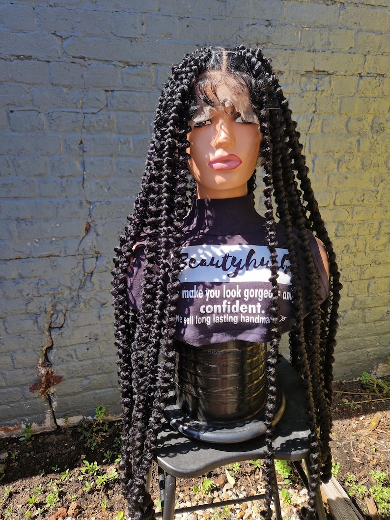 Jumbo Knotless Box Braid Wig: Full Lace, 30-32 Inch - Etsy