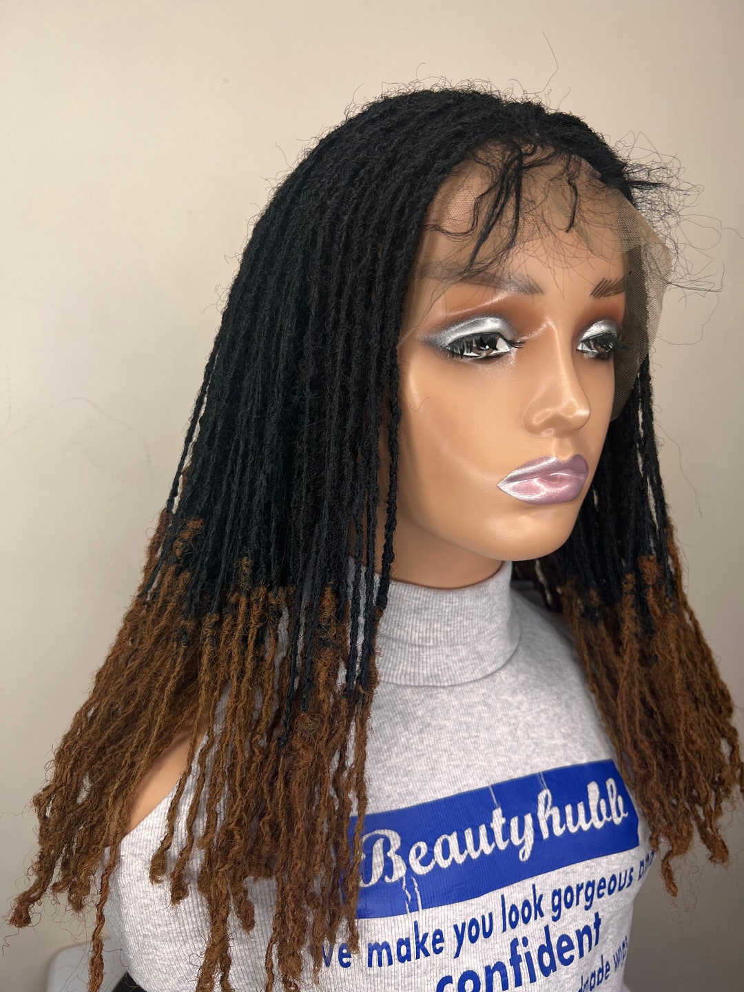 Color 30 Ombré Lace Front Wig Sister Locs Dreadlocks Fauxlocs Faux ...