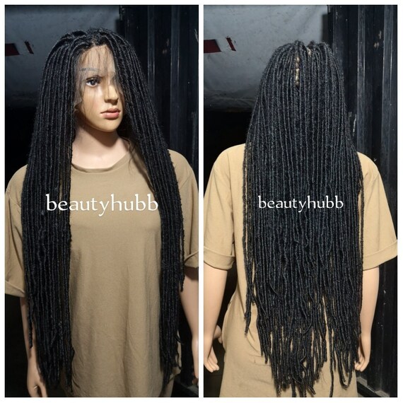 Full Lace Messy Locs Dreadlocks Fauxlocs Faux Dreadlock Braid - Etsy