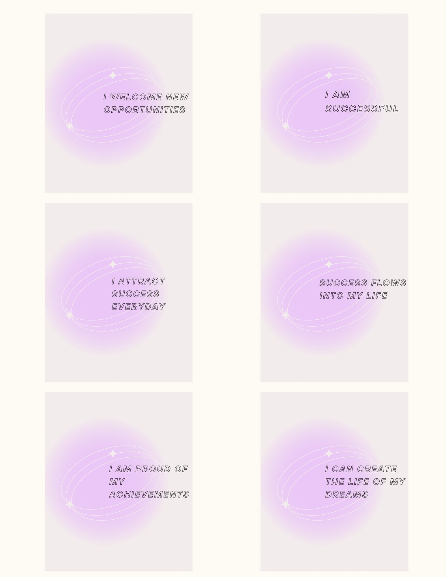 24 Printable Success Affirmation Cards Daily Affirmations - Etsy UK