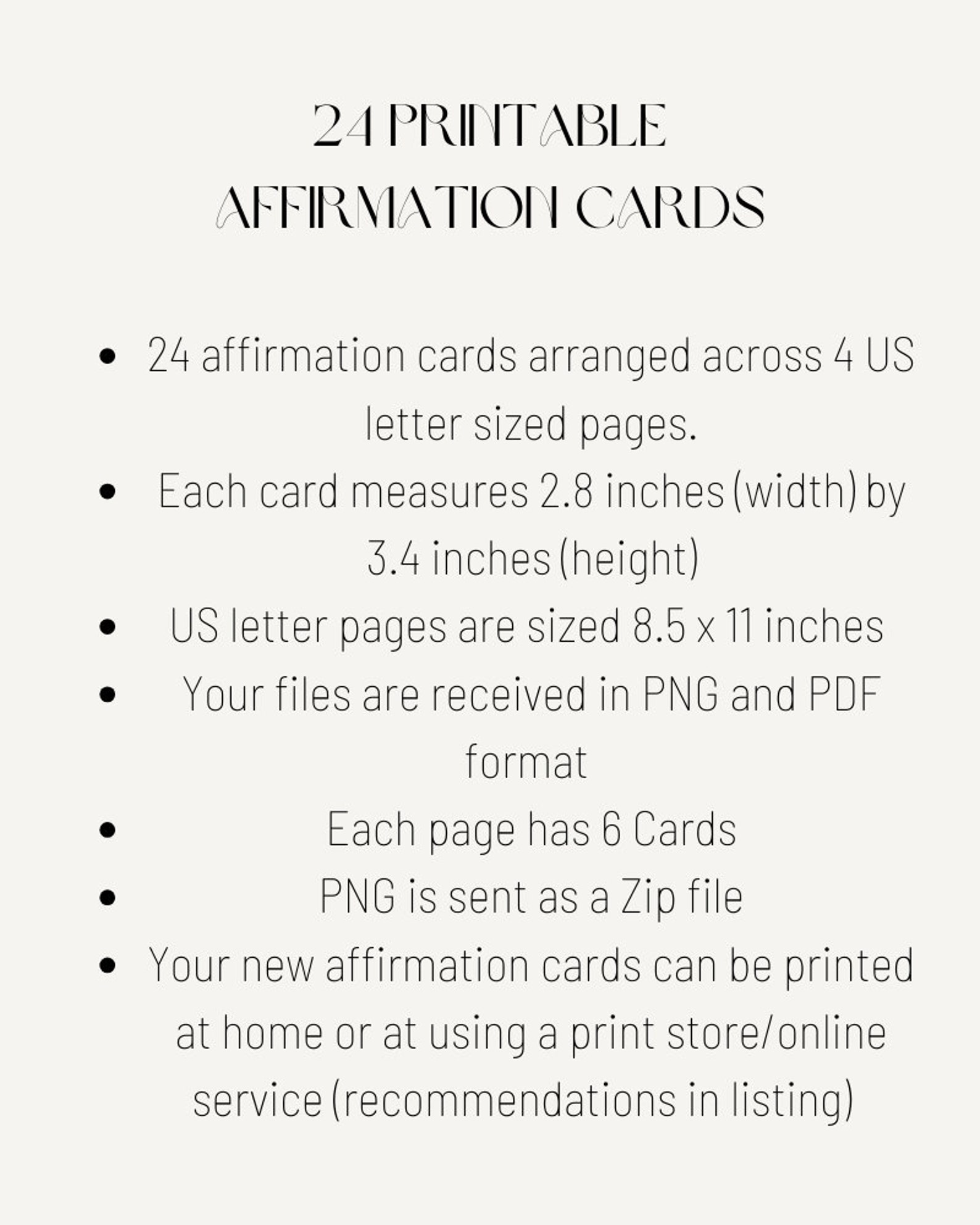 24 Printable Success Affirmation Cards Daily Affirmations - Etsy UK