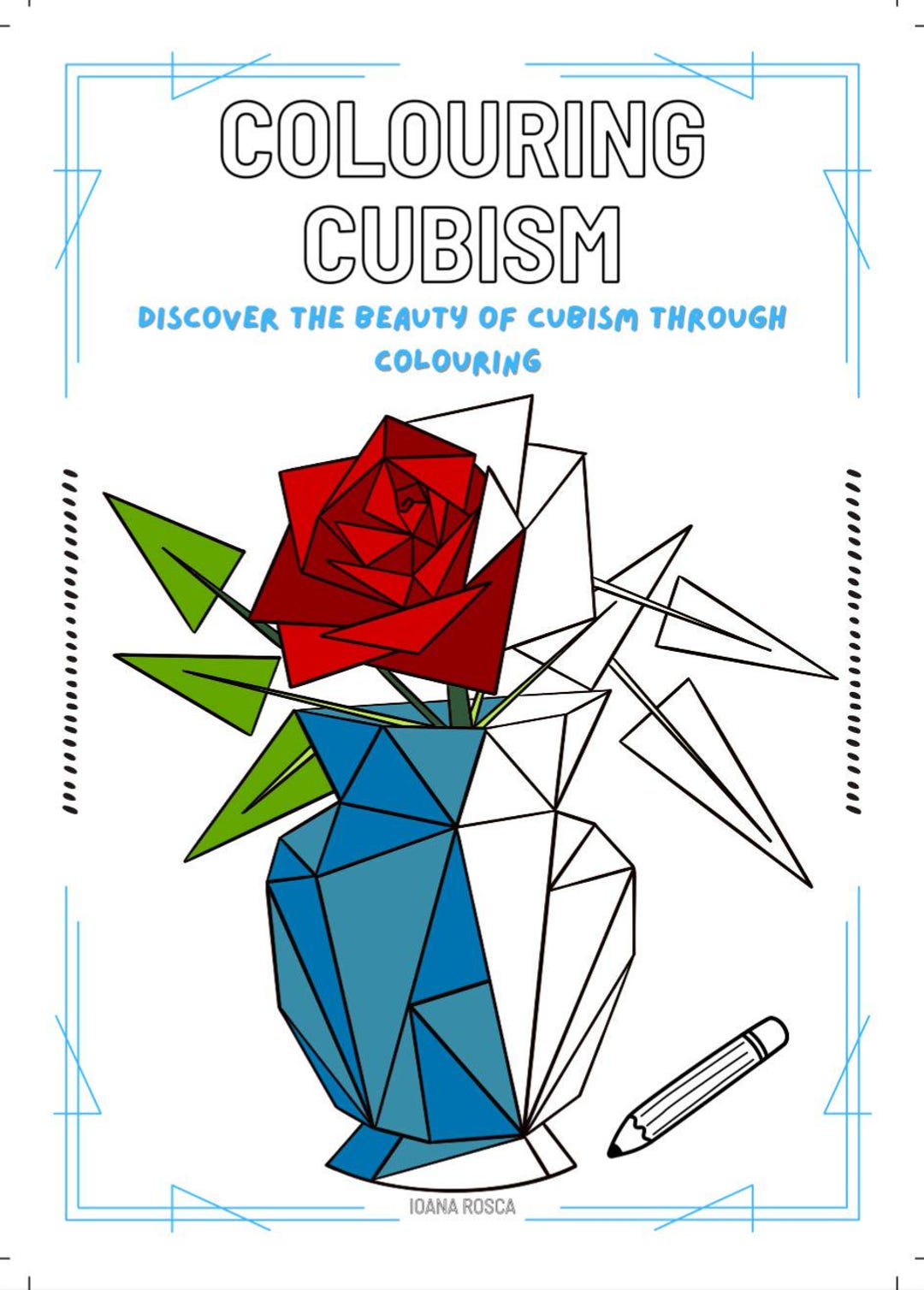 Digital Colouring Book in Cubism Style - Etsy