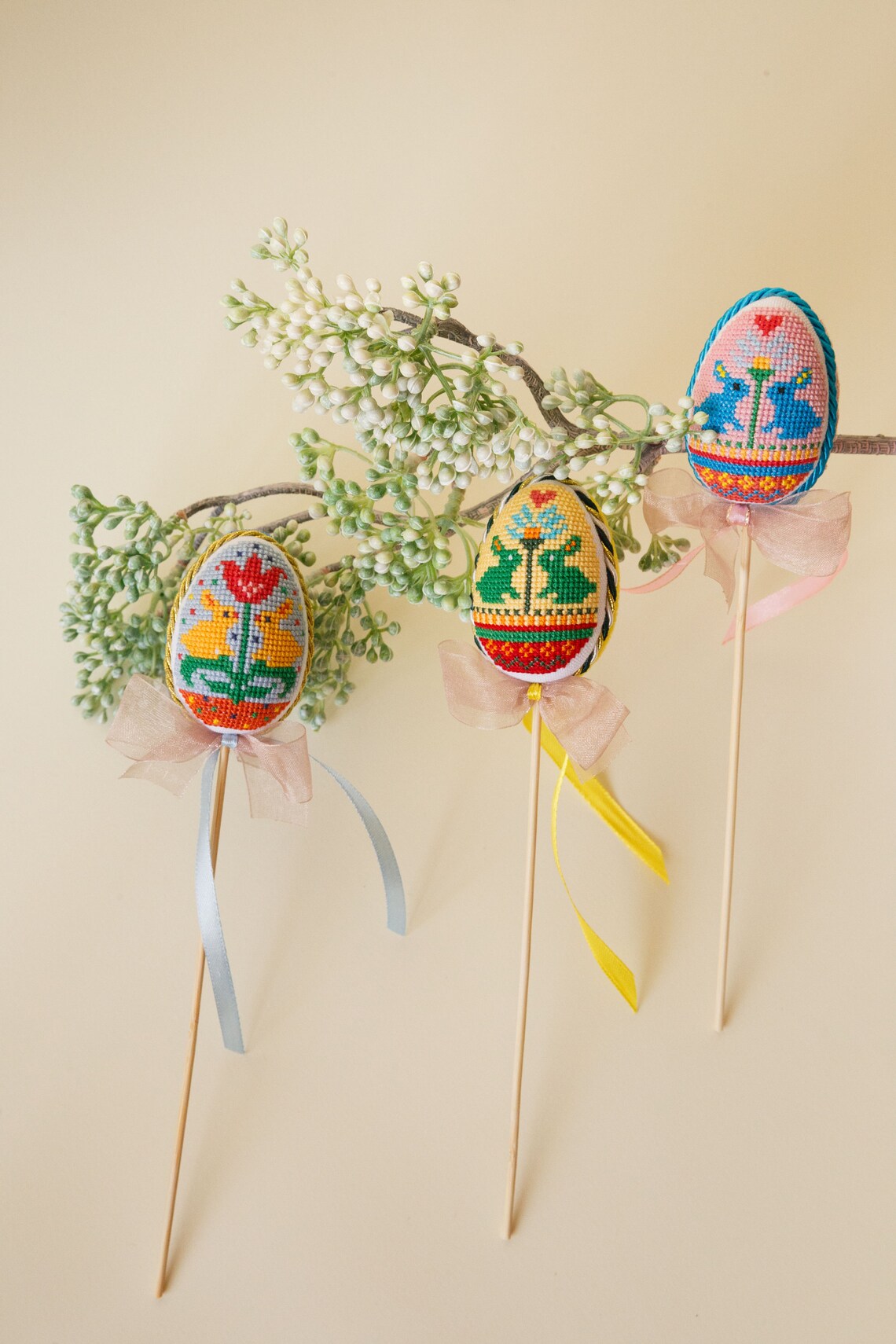 Embroidered Easter Egg Easter Gifts Baby Easter Basket - Etsy
