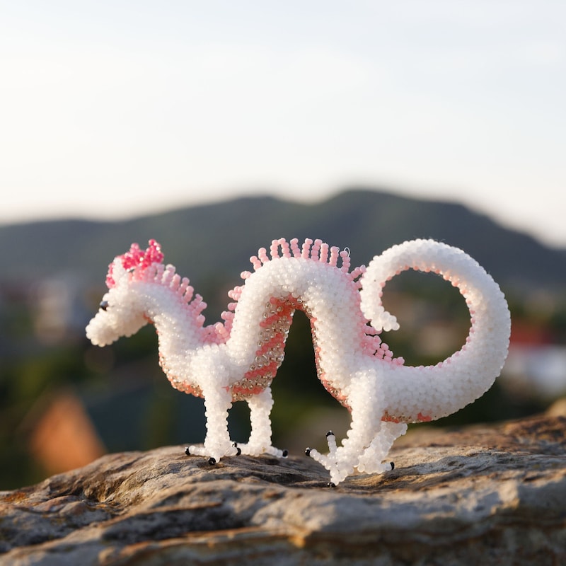 Beaded Keychain - Etsy