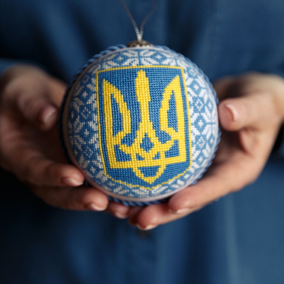 Christmas Ornaments Handmade - Ukrainian Trident - Hanging Holiday ...