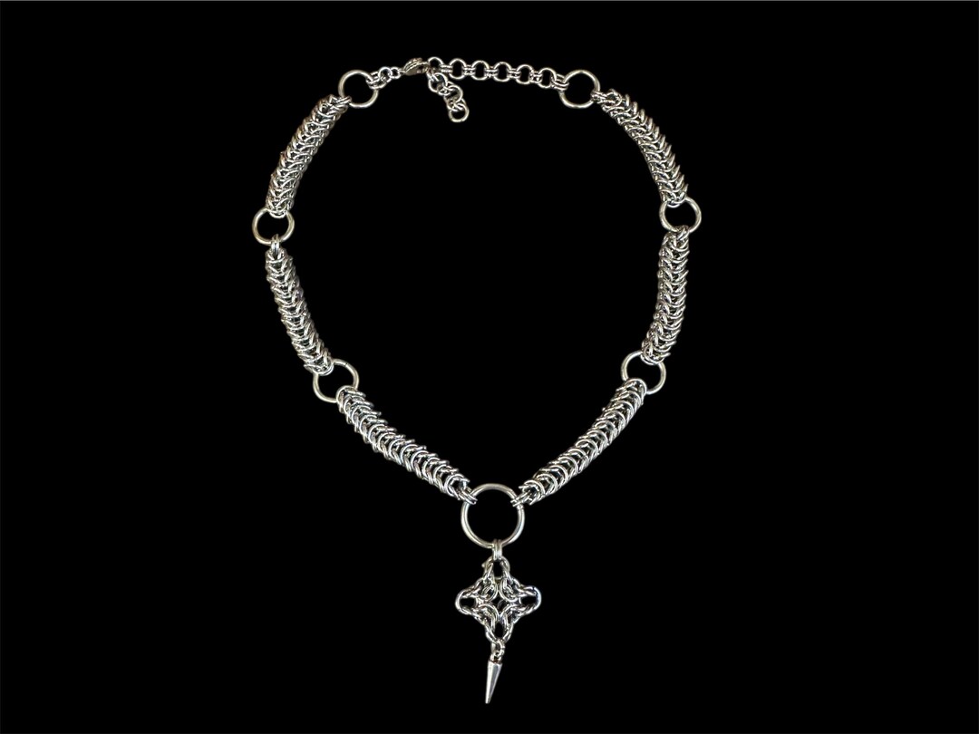 Chainmail Box Weave Necklace - Etsy