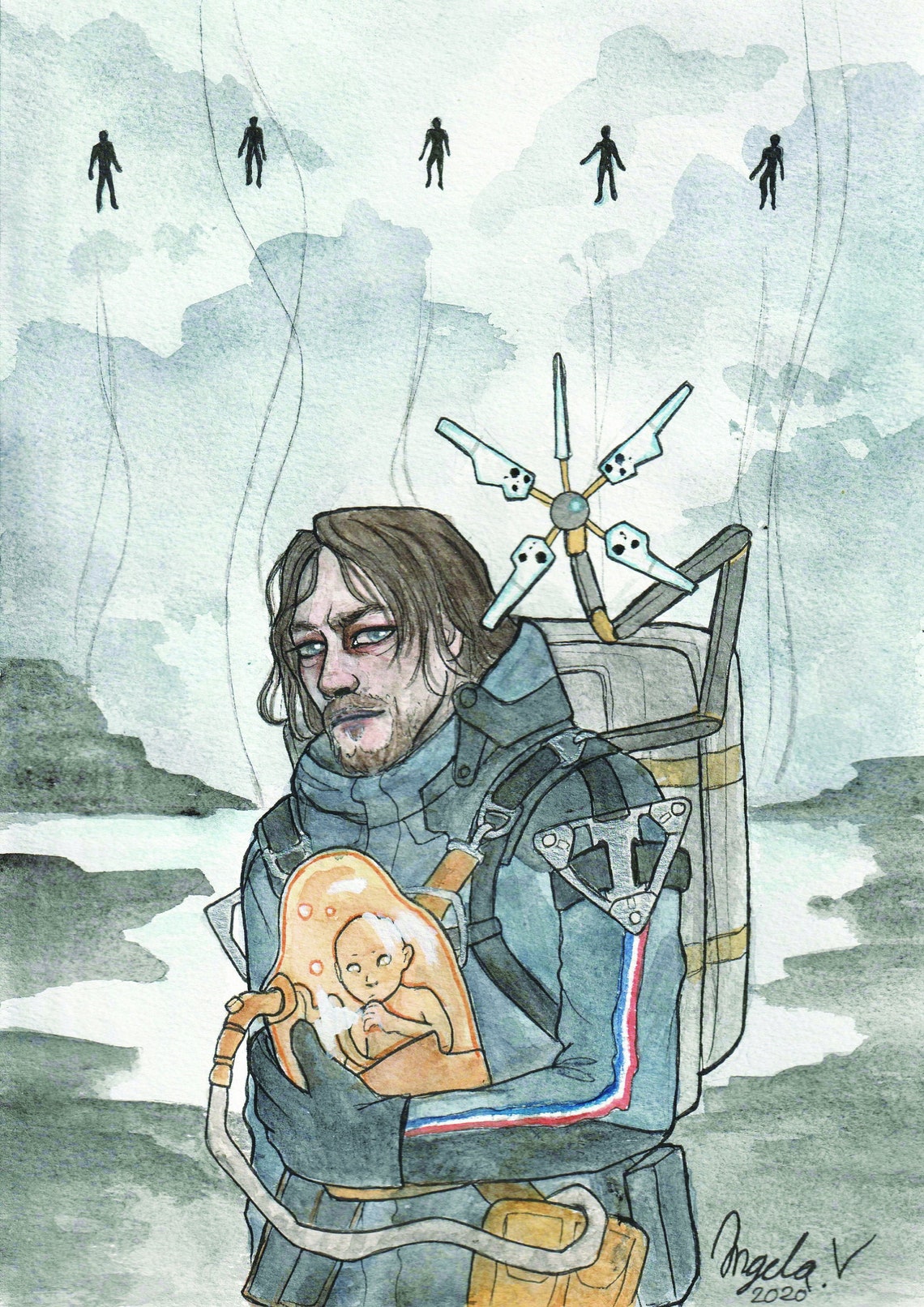 Sam Porter Bridges // Watercolor Art Print - Etsy